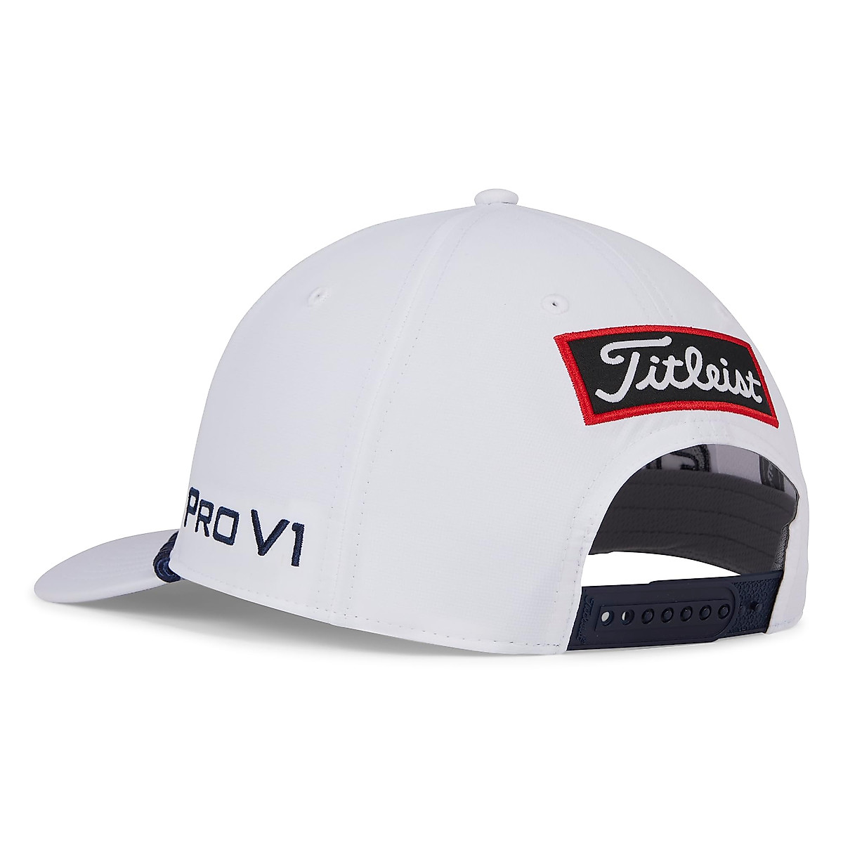 Titleist Men's Standard Tour Rope Golf Hat, White/Navy, One Size