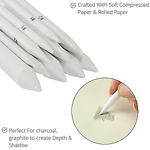 Mr. Pen- Blending Stump, 14 Pack with Art Eraser, Blending Stumps for Drawing, Shading Pencils for Sketching, Blending Pencil, Blending Sticks for Drawing, Blending Tool, Blending Tools for Drawing