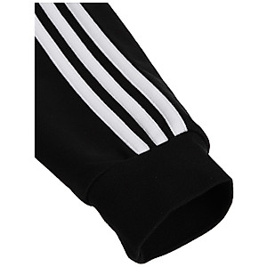 adidas Originals mens 3-stripes Long Sleeve Tee Shirt, Black, Large US