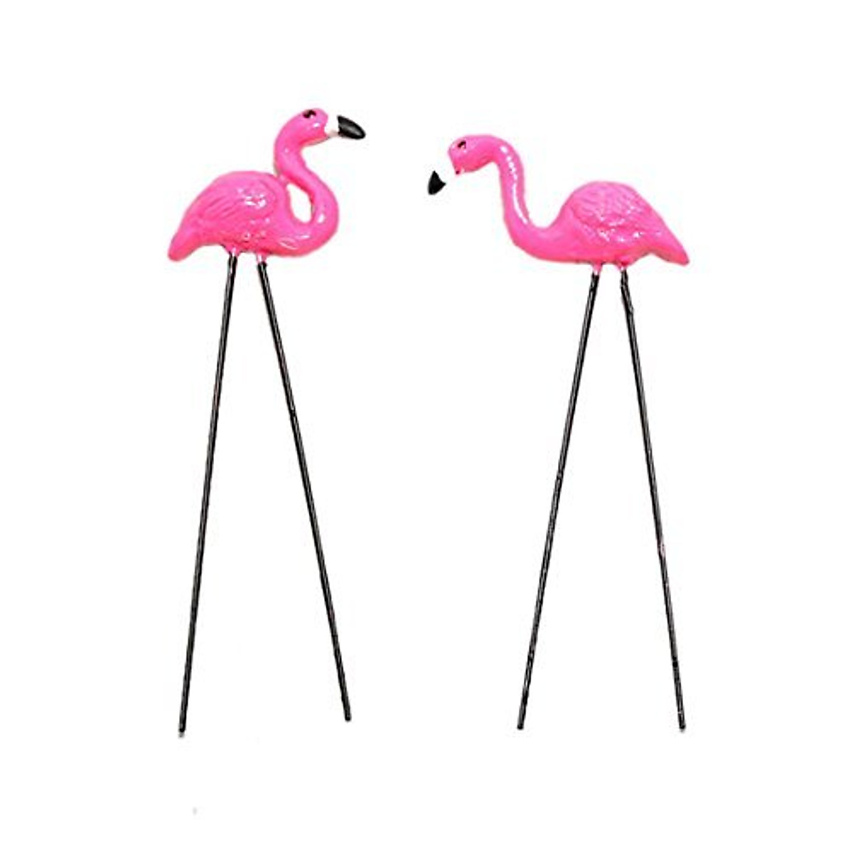 Fiddlehead Fairy Garden Retro Miniature Flamingo Picks (Set of 2) Assorted #16813