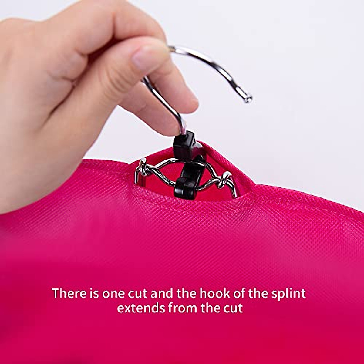 Wig Bags Storage with Hanger - 3 Packs Wig Storage for Multiple Wigs Hair Extension Storage Bag Hairpieces Storage Holder (Rose)