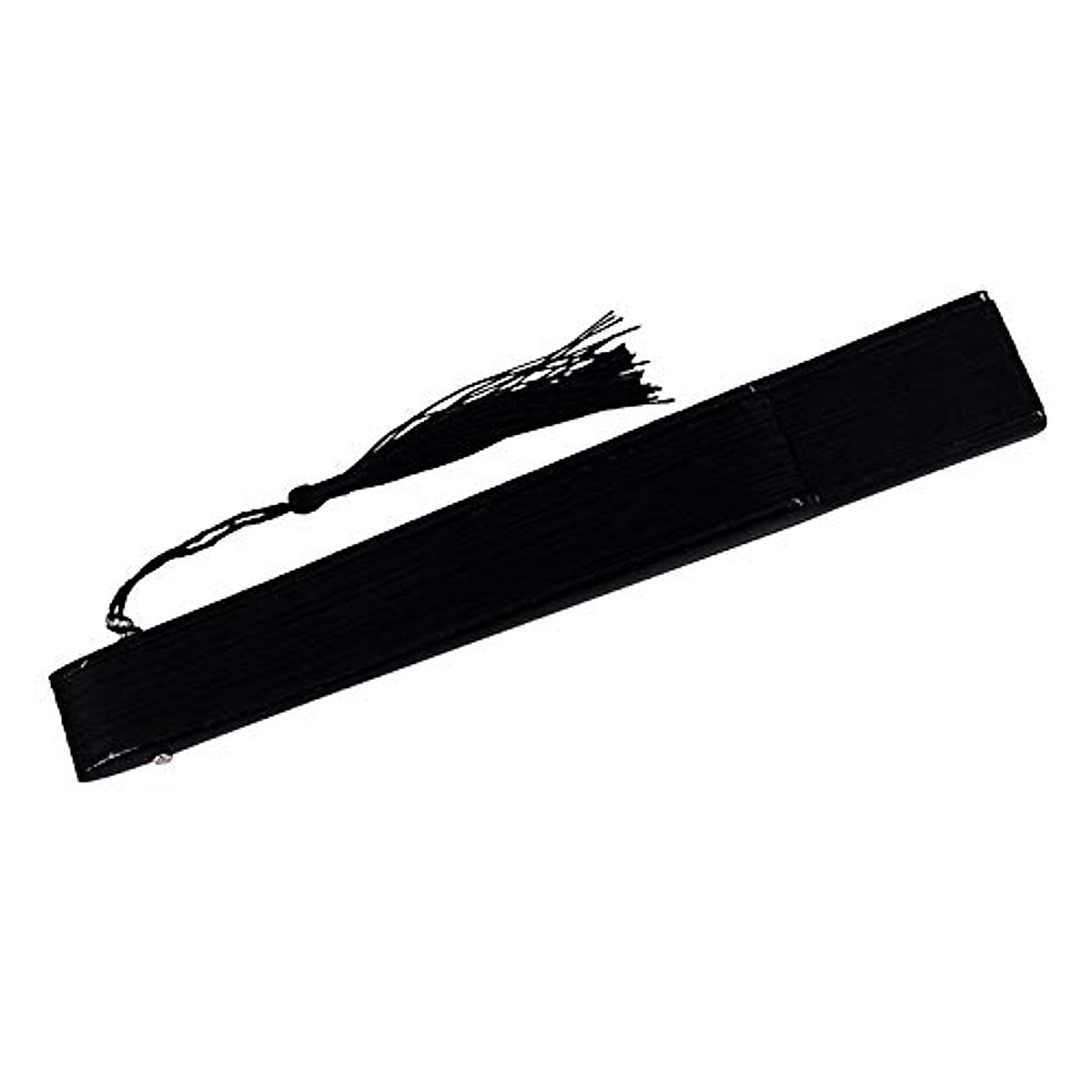 Amajiji 8.27"(21cm) Hand Held Bamboo Silk Folding Fan Hand Fan,Chinese/Japanese Charming Elegant Vintage Retro Style,Women Ladys Girls Best Gifts (Black)