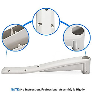 KTWT 2 Pack 160-0001PG Replacement Deck Support for Biltmor Above Ground Pool Step