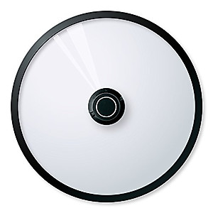 Black Cube Frieling Hybrid Stainless/Nonstick Cookware Tempered Glass Lid, 12 1/2-Inch Diameter, 12.5-Inch, Silver