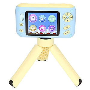 Kids Camera, 2.4Inch IPS HD Screen 180 Degree Front Back Flip Camera Design, Photo Video Game MP3 Function, Digital Camera for Kids Ages 3 to 9