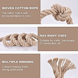 Jute Rope - Twisted Manila Rope Natural Thick Hemp Rope Multipurpose for Indoor and Outdoor Use, for Docks, Railings, DIY Projects, Home Decorating, Climbing (3/4 inch x 50 Feet)