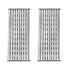 Replace parts 2 Pack Stainless Steel and Porcelain Steel Cooking Grid Replacement for Charbroil 463273614, 466241013,466246910, 466247110 Gas Grill Models