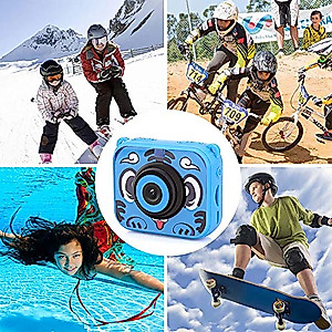 Digital Camera, Kids Camera Waterproof Vlogging Camera Sports Camera, Shockproof Anti-Fall Compact Portable Mini Cameras with Powerful Battery Life,Gift for Girls Boys