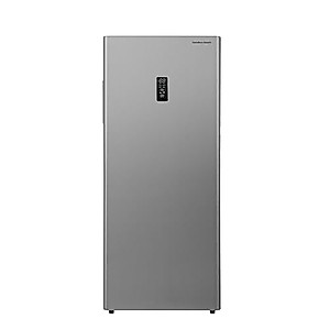Hamilton Beach HBFRF1495 14 cu ft Upright Convertible Fridge/Freezer-Frost Free-Removable Glass Shelves-LED Interior Light, Stainless