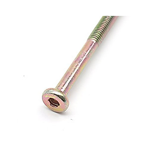 binifiMux 10-Pack M6 x 90mm Hex Allen Head Furniture Crib Baby Bed Bolt and Barrel Nuts, for Bunk Bed Chairs Cots Headboard