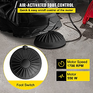 Mophorn 100 Ft x 1/2Inch Drain Cleaner Machine, Red