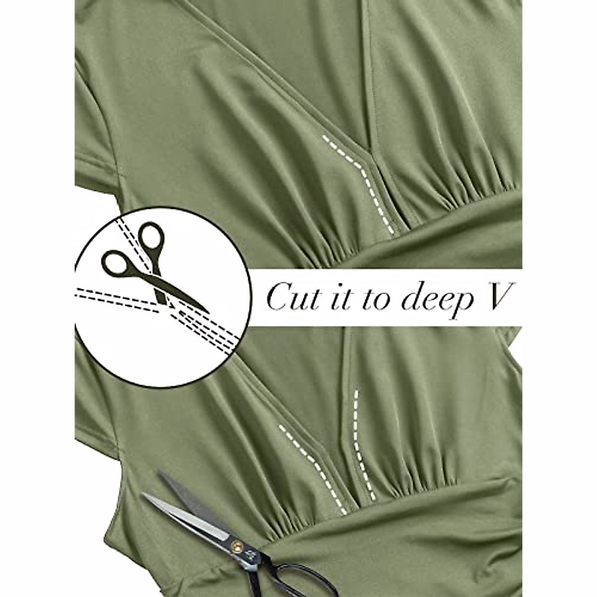 ANRABESS Women's Long Sleeve Sexy Deep V Neck High Waist Slit Cocktail Party Evening Maxi Dress Semi Formal Wedding Guest Prom Dresses 2023 Elegant Graduation Dress 586-junlv-L