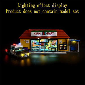GEAMENT LED Light Kit Compatible with The Kwik-E-Mart - Lighting Set for The Simpsons 71016 Building Model (Model Set Not Included)