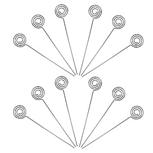 Ring Loop Round Shape Craft Wire Clip Table Card Holders Note Photo Picture Memo Holder for Party Birthday Office DIY Cake Topper Accessories Decoration,30 Pack Silver (Round Shape)