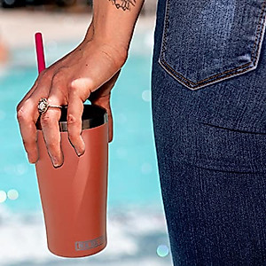 Real Deal Steel Pint Glasses - Stainless Steel Beer Tumblers - Set of 4 Insulated Cups for Outdoors