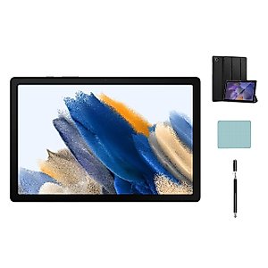 SAMSUNG Galaxy Tab A8 Android WiFi Tablet, 10.5'' Touchscreen (1920x1200) LCD Screen, 128GB Storage, Bluetooth, Android 11 OS, Gray with Accessories