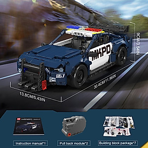 Mould King 27004 Mini P1 Sports Car Model Building Kits, MOC Building Blocks Set to Build, Gift for Kids Age 8+/Adult Collections Enthusiasts(306 Pieces, Static Version with Display Box)