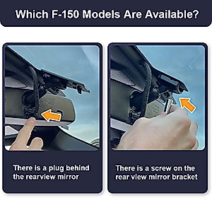 Fitcamx 4K Dash Cam Compatible with Ford F150 2021 2022 Limited XLT XL Raptor Lariat Platinum King Ranch Tremor, OEM Factory Style, UHD 2160P Video WiFi, G-Sensor, Loop Recording, Plug&Play, 64GB Card