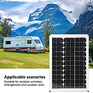 100W 12V Solar Panel Kit, Solar Battery Trickle Charger Maintainer, Waterproof Solar Panel Trickle Charger Kit, Dual USB Solar Panel Car Battery Charger for Boat Marine RV