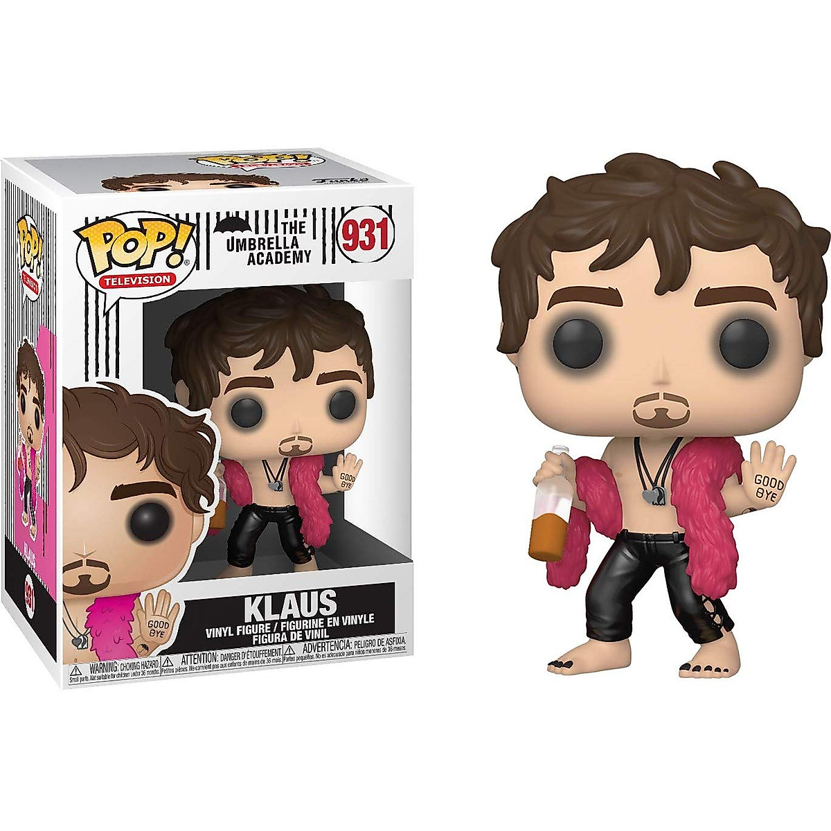 POP Umbrella Academy - Klaus Hargreeves Funko Pop! Vinyl Figure (Bundled with patible Pop Box Protector Case) Multicolored 3.75 inches