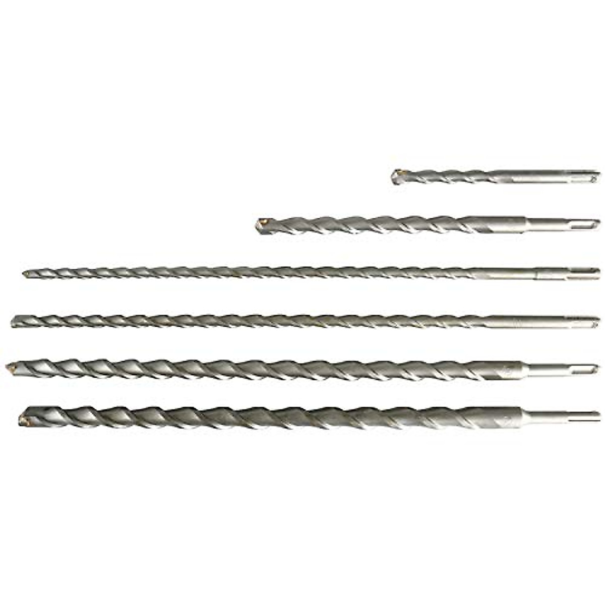 20pcs SDS Plus Rotary Hammer Drill Bits, SDS+ Carbide Tipped Stone Concrete Masonry Hole Tool Set For Ceramic Tile, Brick, Wall 3/16"~13/16" with Storage Case