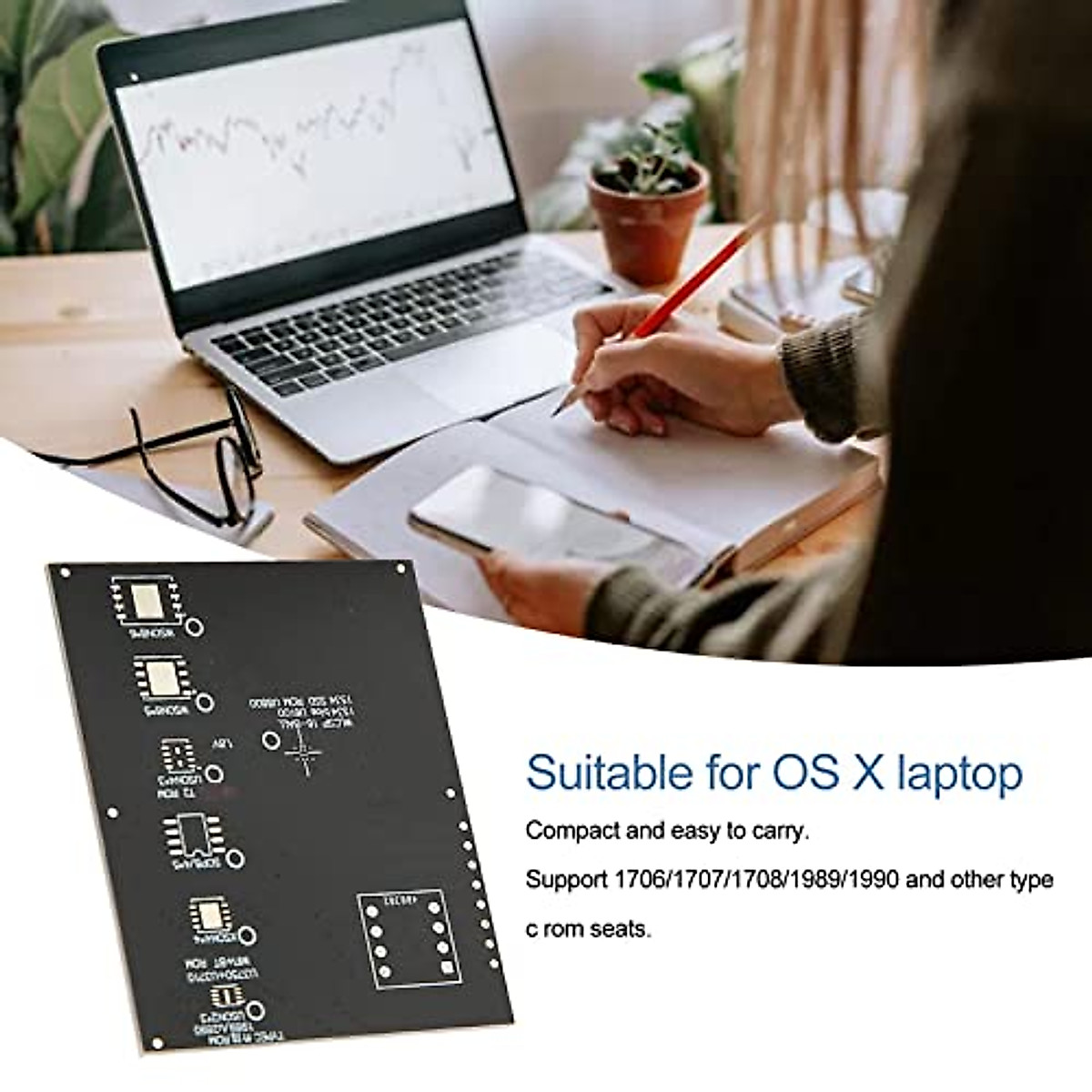 Jopwkuin Read Write Bios, T2 Chip Read Write Bios Widely Used Convenient Installation for Home