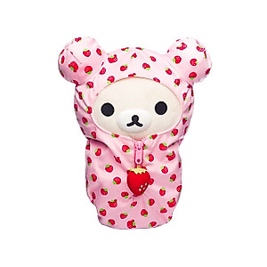 San-X Original Rilakkuma Sleeping Bag Plush Series (Korilakkuma - Strawberry)