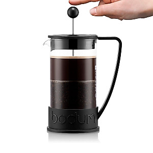 Bodum Brazil Three Cup French Press Coffee Maker - Black, 12 Fl Oz (Pack of 1)