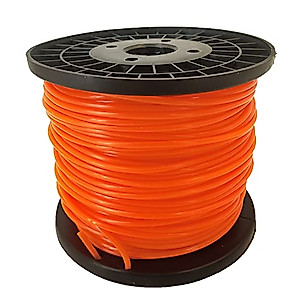 OTDSPARES 3-Pound Commercial Round .155-Inch String Trimmer Line in Spool, with Bonus Line Cutter, Orange