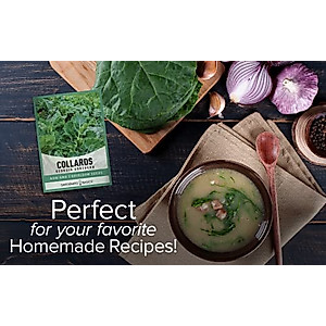 Collard Greens Seeds for Planting - Georgia Southern Non-GMO Vegetable Variety- 1 Gram Seeds Great for Summer, Fall and Winter Gardens by Gardeners Basics