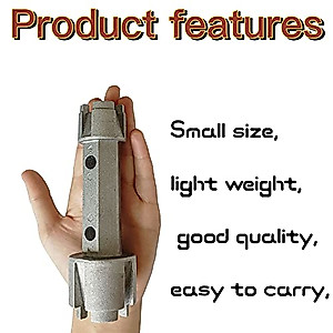 JTWKING Tub Drain Remover & Basin Wrench, Dual Ended Ratchet Wrench Use to Install and Remove Most Bath and Shower Drains and Closet Spuds Square Plastic Toilet Seat Nuts