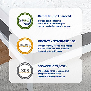 Olee Sleep 10 inch Aquarius Memory Foam Mattress - Twin