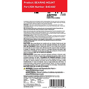 Loctite 640482 High-Temperature Bearing Mount Stick: Wax-Like Stick, Secure Parts, Seal Joints, Prevent Corrosion, for Cylindrical Metal Assemblies | Red, 9 Gram Stick