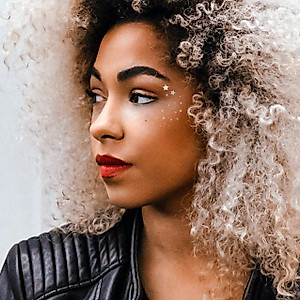 STARRY FRECKLES set of 10 premium waterproof metallic foil temporary Flash Tattoos - Party Favors, temporary tattoo, face tattoo, face freckles, star tattoo, face jewels