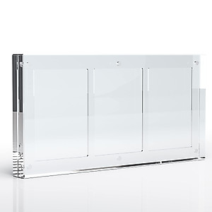 Wildnut Card Display Case, Transparent Card Display Clear Card Stands, 35PT Acrylic TCG Triple Cards Frames for Standard Cards,ComicCards, Sports Cards, Baseball Cards(20mm)