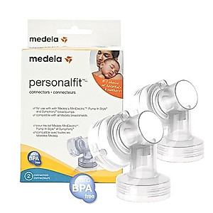 Medela PersonalFit Connector 2-Pack Use with Breast Shield Non retail package #87071