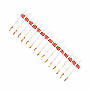 15pcs Ice Fishing Rod Top Tip Mini Winter Fishing Pole Extension Rods Fishing Tackle Tip(130mm)