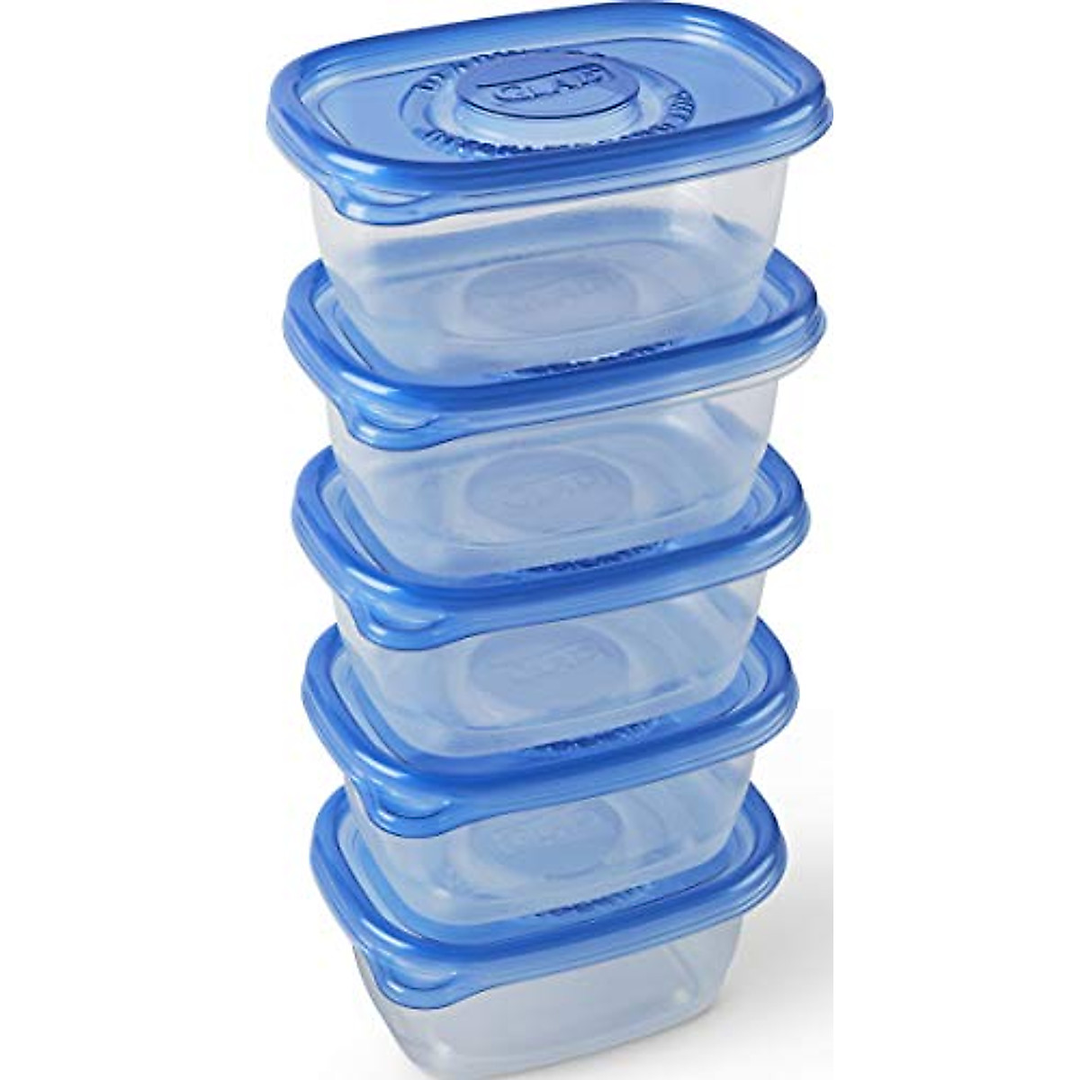 GladWare Soup & Salad Food Storage Containers for Everyday Use | Medium Rectangle Containers for Food Storage | Containers Hold up to 24 Oz(Pack of 5)