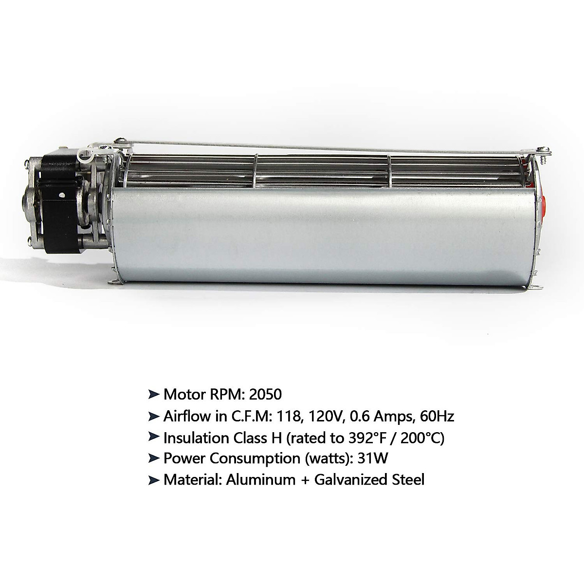 Hongso GFK4, FK12, FK24, FK4 Replacement Fireplace Blower Fan Unit for EM3030LH-85, Heatilator NDV4236I, Monessen, Vermont Castings, Majestic, Lopi, Rotom R7-RB12