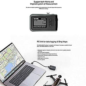 SKYRC GSM-015 GPS Enabled GNSS Remote Control Speedometer and Altimeter Data Tracking Device for Vehicle, RC Car, Boat, Plane, Rocket, and Quadcopter