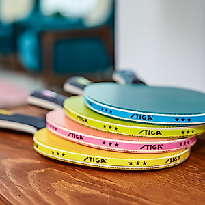 STIGA Pure Color Advance Performance-Level Table Tennis Racket (Yellow)