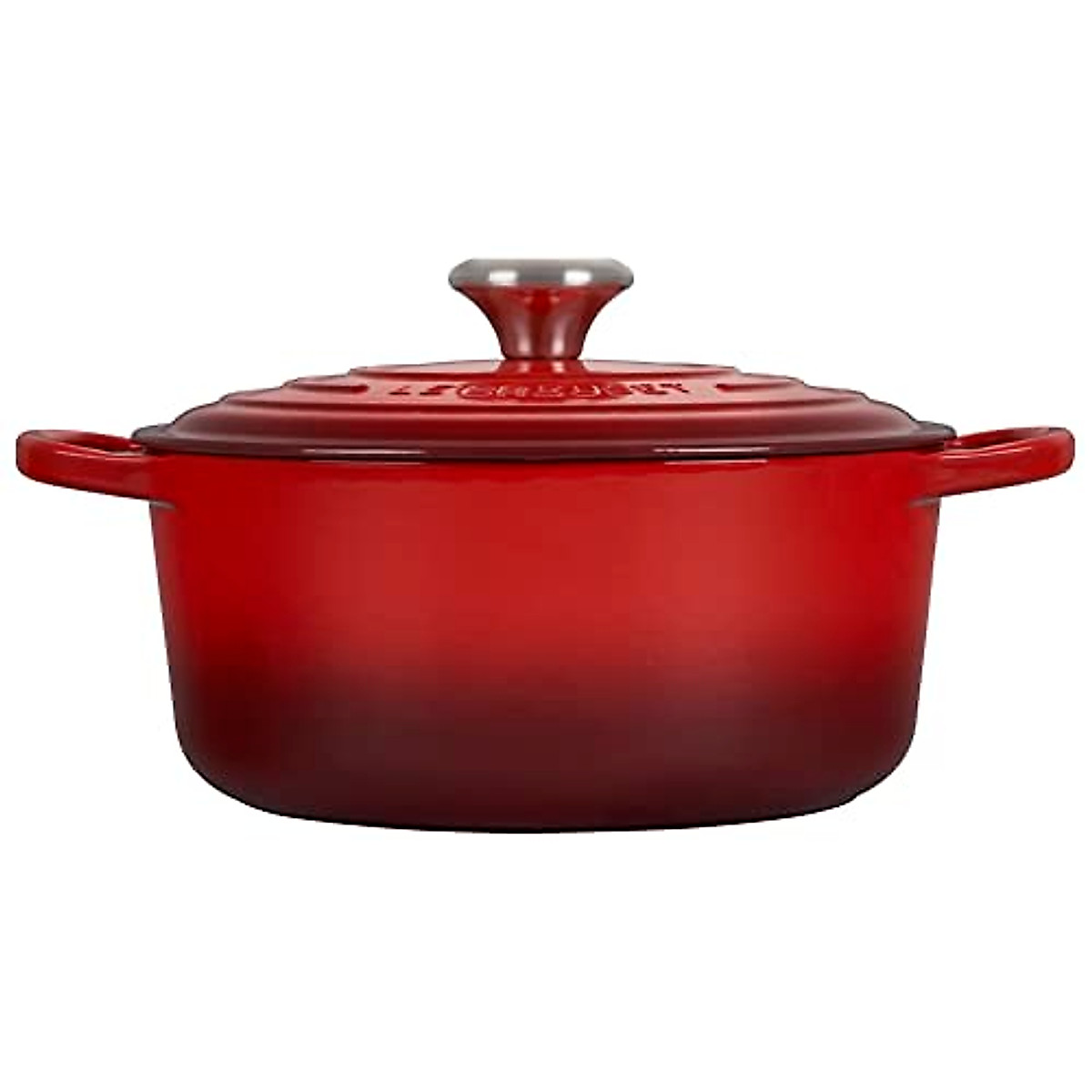 Le Creuset Enameled Cast Iron Signature Round Dutch Oven, 4.5 qt., Cerise