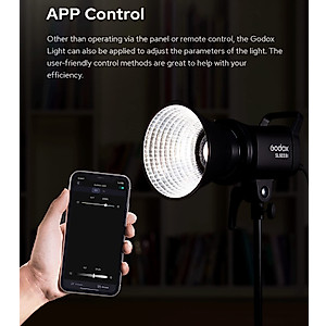 Godox SL60IIBi SL60II-Bi LED Video Lights,2800K-6500K,CRI96 + TLCI97 +,Builtin 11 FX Effects,Ultra Silent Fan for Newborn Photography,Portrait,Interview Lighting,Video Filming.