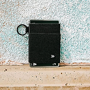 Thread Wallets Ultra Slim Card Holder Wallet - Slim Wallet for Women & Men - Minimalist Wallets for Women - Small Wallet for Women & Men - Modern Credit Card Organizer Mini Wallet (Black)