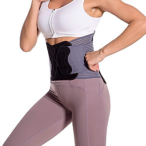 LSRRYD Fitness Heat-Sealing Sports Fixed Waist Belt Adjustable Breathable Support for Pain Relief and Injury Prevention (Size : XX-Large)