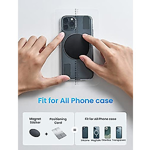 LISEN Magnetic Wireless Charger for iPhone 14 13 12 iPhone Magsafe Charger Fast Charging Station [Never Overheat] 2-in-1 Magnetic Wireless Charging Station Only for iPhone AirPods 2/Pro