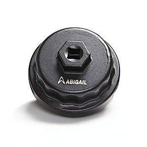 Heavy Duty Oil Filter Wrench Compatible with Toyota,Lexus,RAV4,Camry,Tundra,Highlander,Sienna Oil Filter Cap Removal Socket Tool for 2.5-5.7L Engine with 64mm Cartridge Style Oil Filter Housing