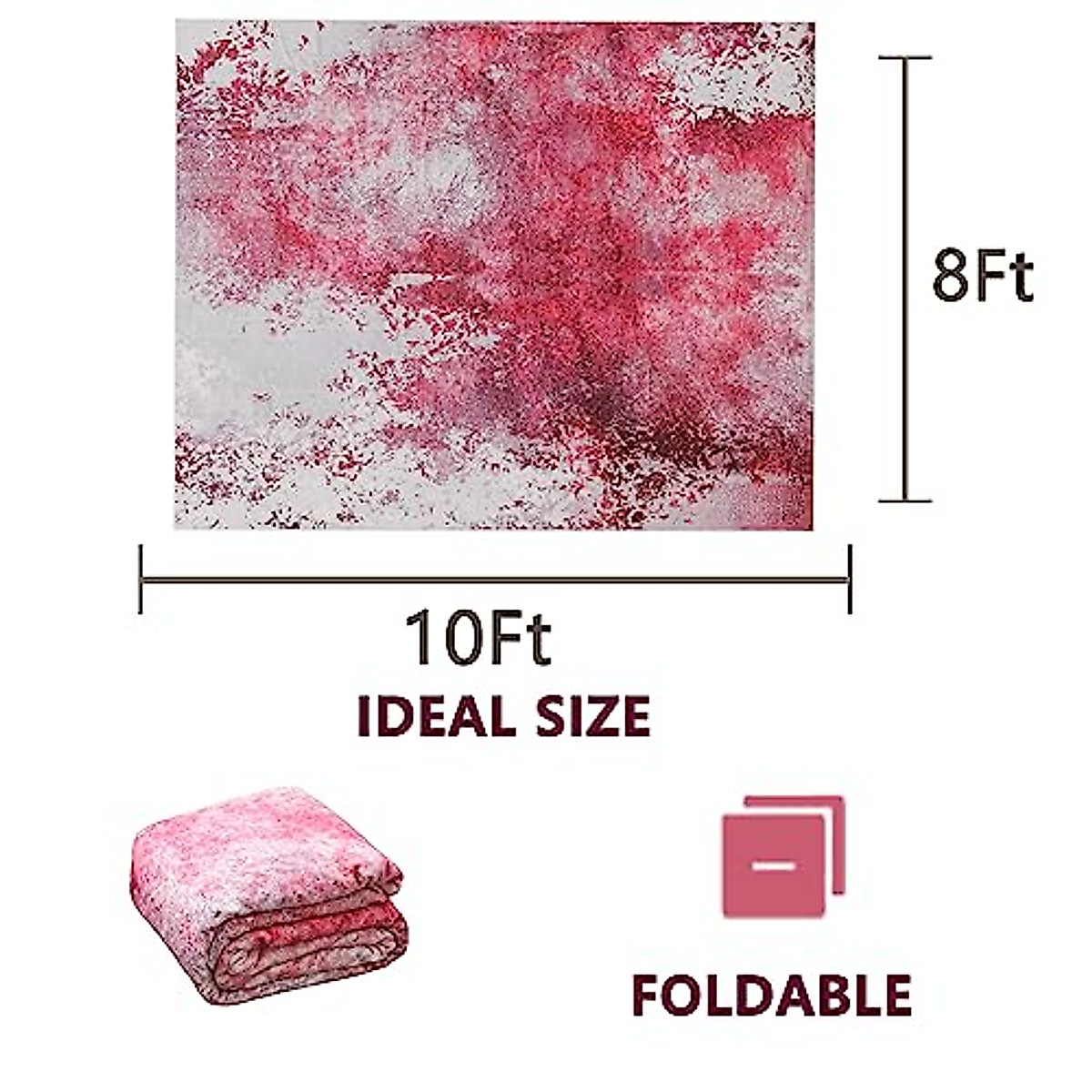 auruge 8x10 Area Rugs Abstract Living Room Rug Blush Pink Carpet Accent Rug Foldable Cozy & Fluffy Rugs with Anti-Slip Backing,Non Shedding & Machine Washable Area Rugs for Bedroom Dining Room Office