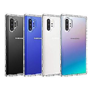ULAK Galaxy Note 10 Plus 5G Case, Heavy Duty Shockproof Rugged Protection Case Transparent Soft TPU Protective Cover for Samsung Galaxy Note 10 Plus 5G (2019) Without Screen Protector, Crystal Clear