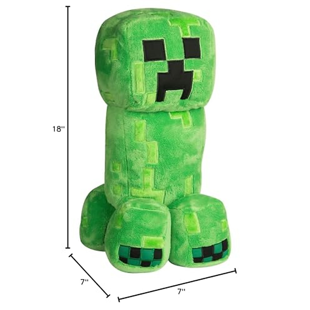 JINX Minecraft Grand Adventure Creeper Plush Stuffed Toy, Green, 16"